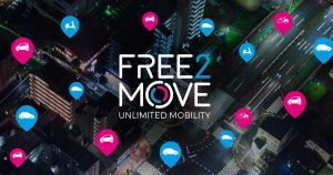 Free2Move: la nuova app per i servizi di mobilità