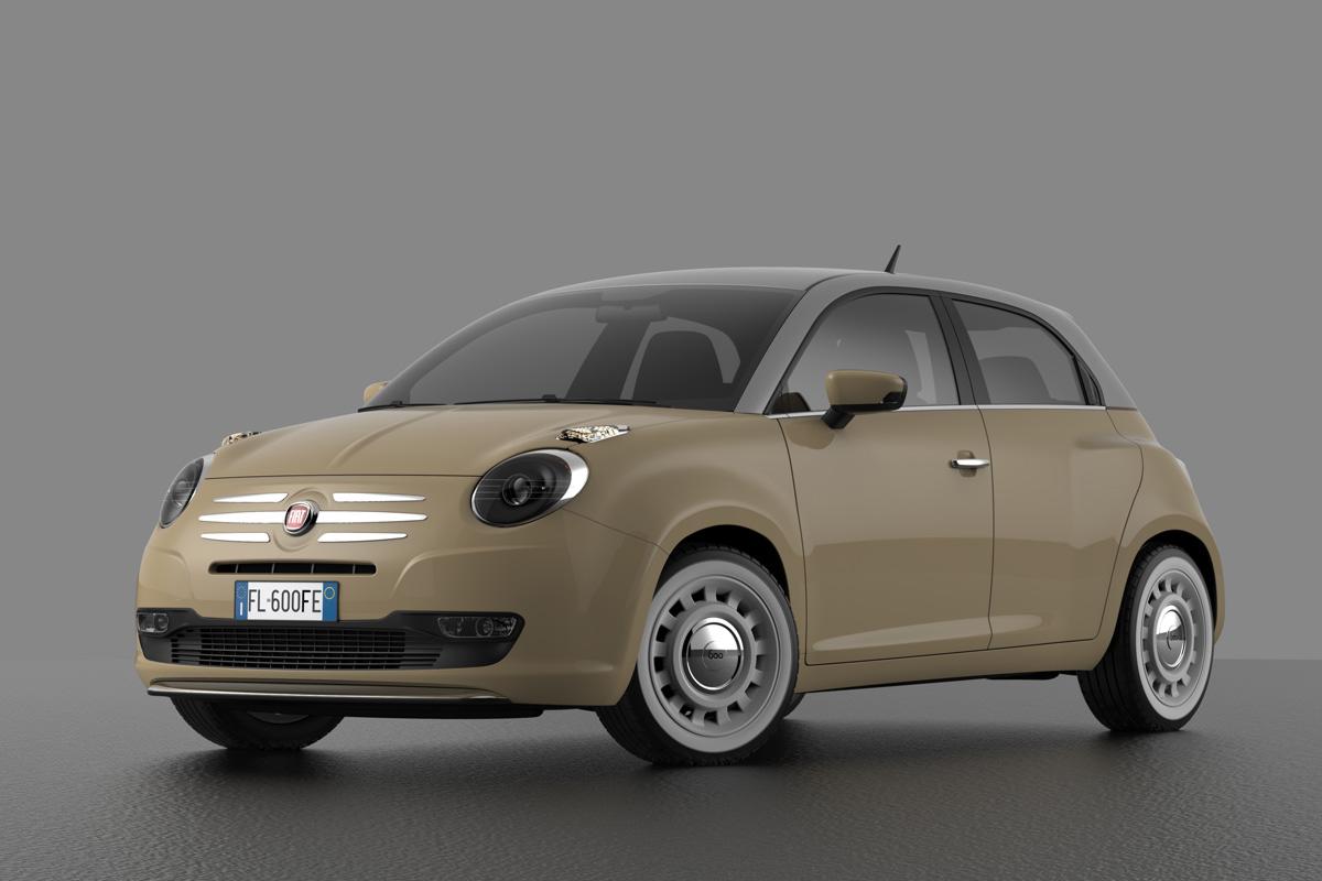 Fiat 600 Rendering: se fosse lei la 500 a 5 porte?