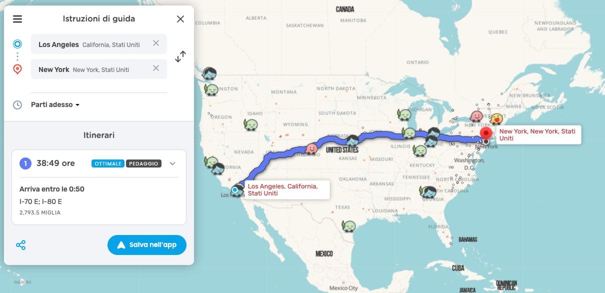 Waze: ora si possono programmare i viaggi anche via web