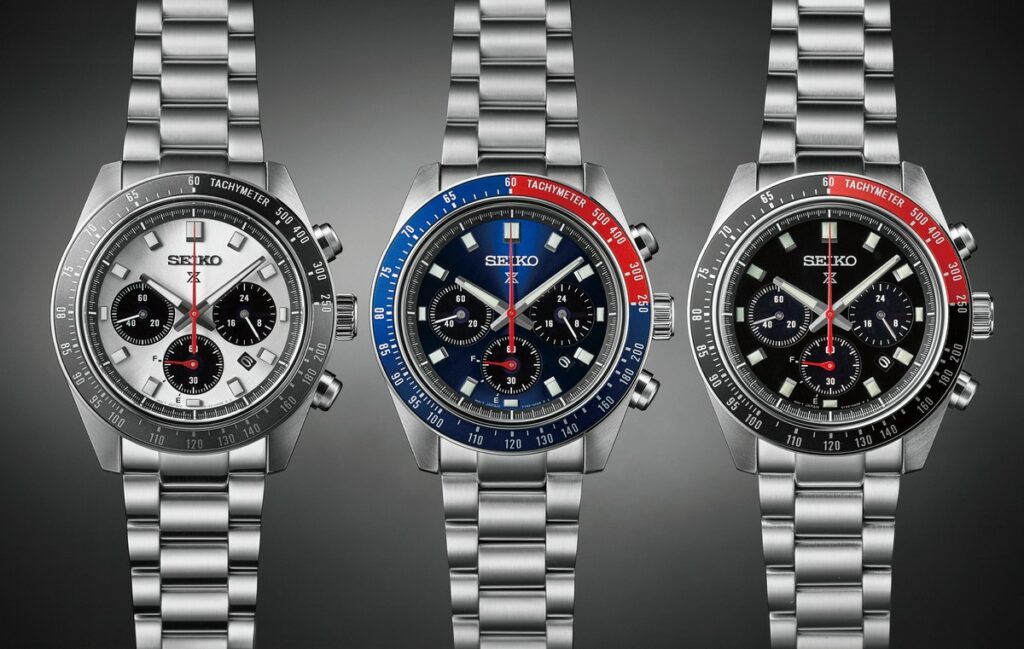 Seiko Prospex Speedtimer Solar: tre cronografi a carica solare