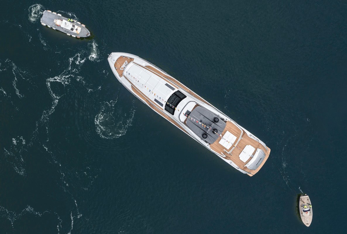 Pershing 140 2024: varato il quarto yacht