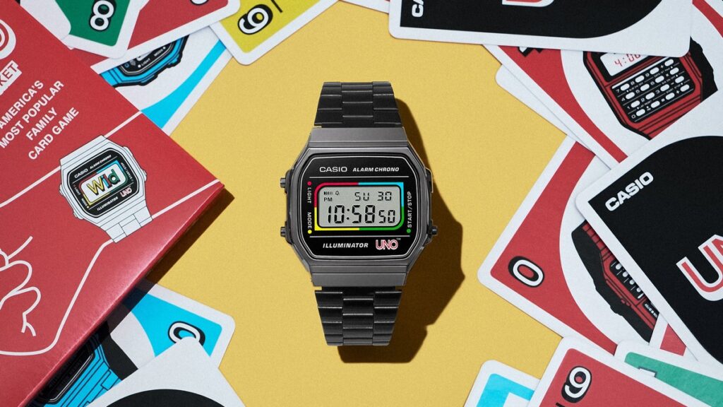 Casio x UNO: il nuovo orologio digitale